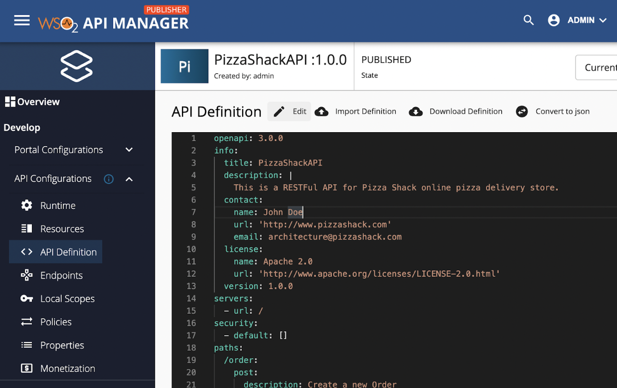 Create a REST API - WSO2 API Manager Documentation 4.2.0